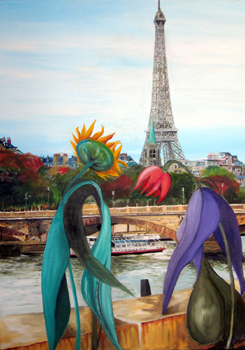 nouvelle collection : "surréalisme poétique "PARIS" - Jacques Guignard, artiste peintre